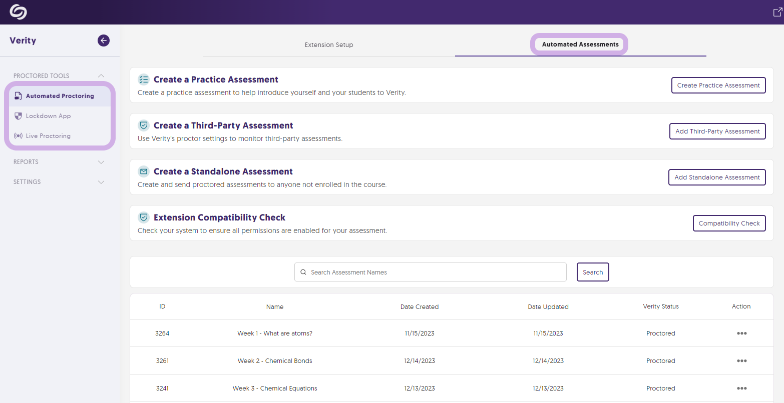 Reviewing Results for a Verity Proctored Assessment – YuJa Help Center