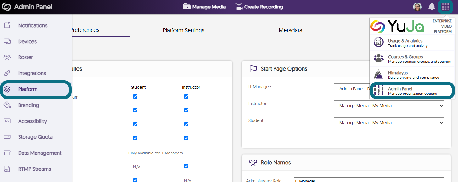 Integrating the Video Platform With Panorama – YuJa Help Center