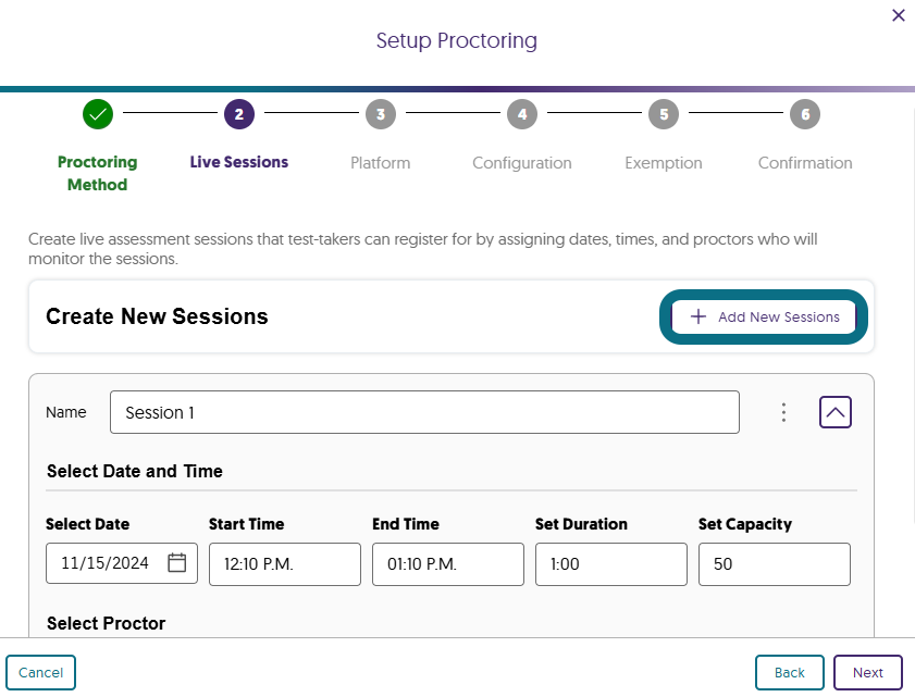 Creating a Verity Live-Proctoring Assessment – YuJa Help Center