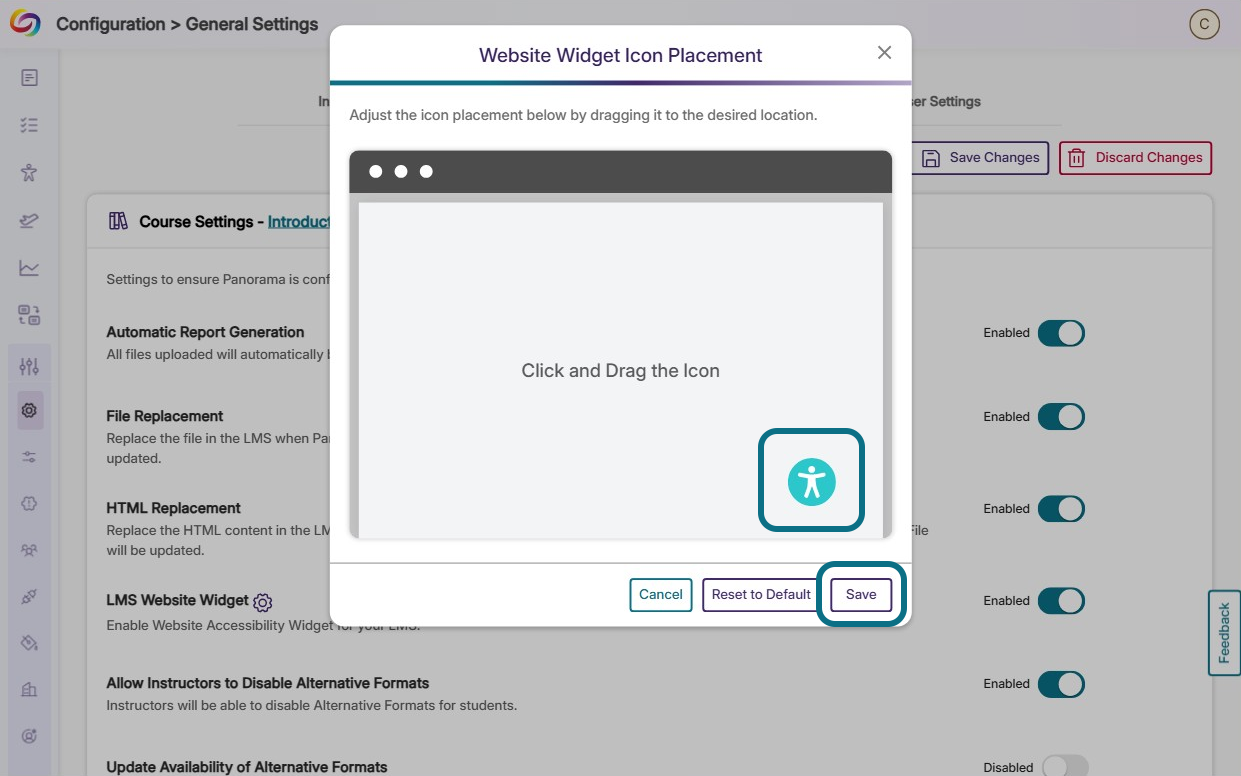 Enabling Website Accessibility Widget for Your Courses – YuJa Help Center