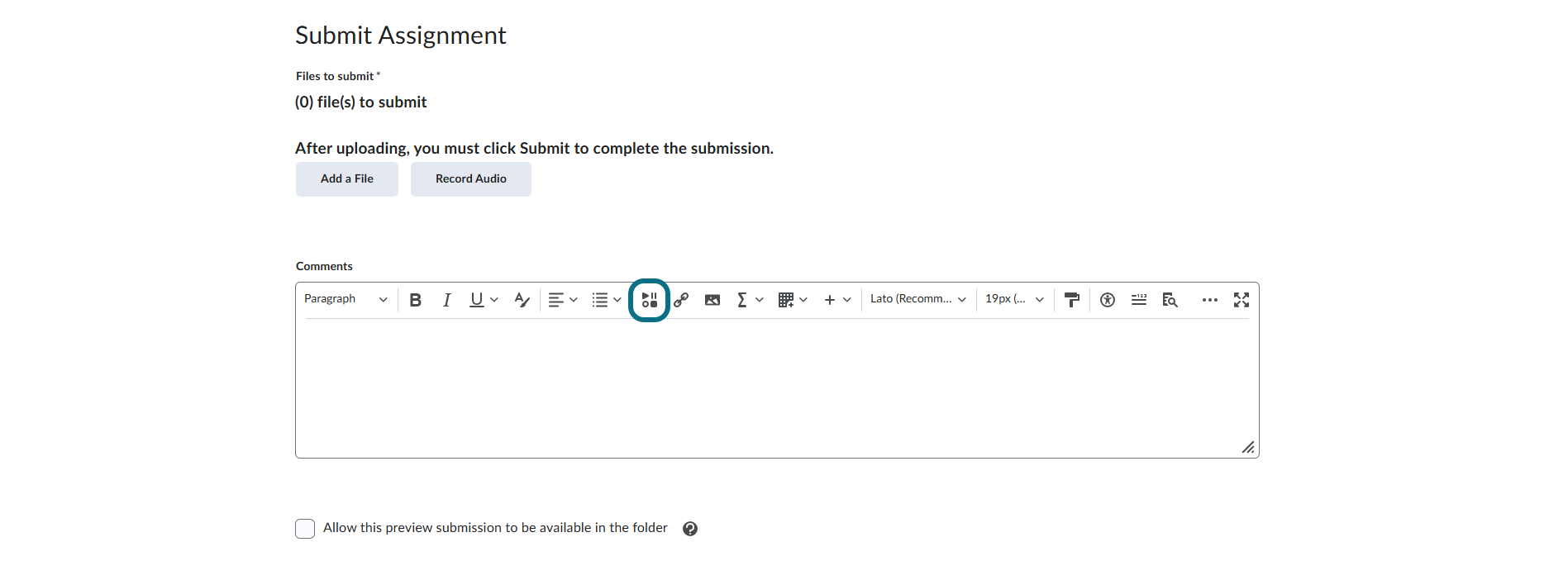 Submitting Lumina Video Assignments in Your LMS – YuJa Help Center