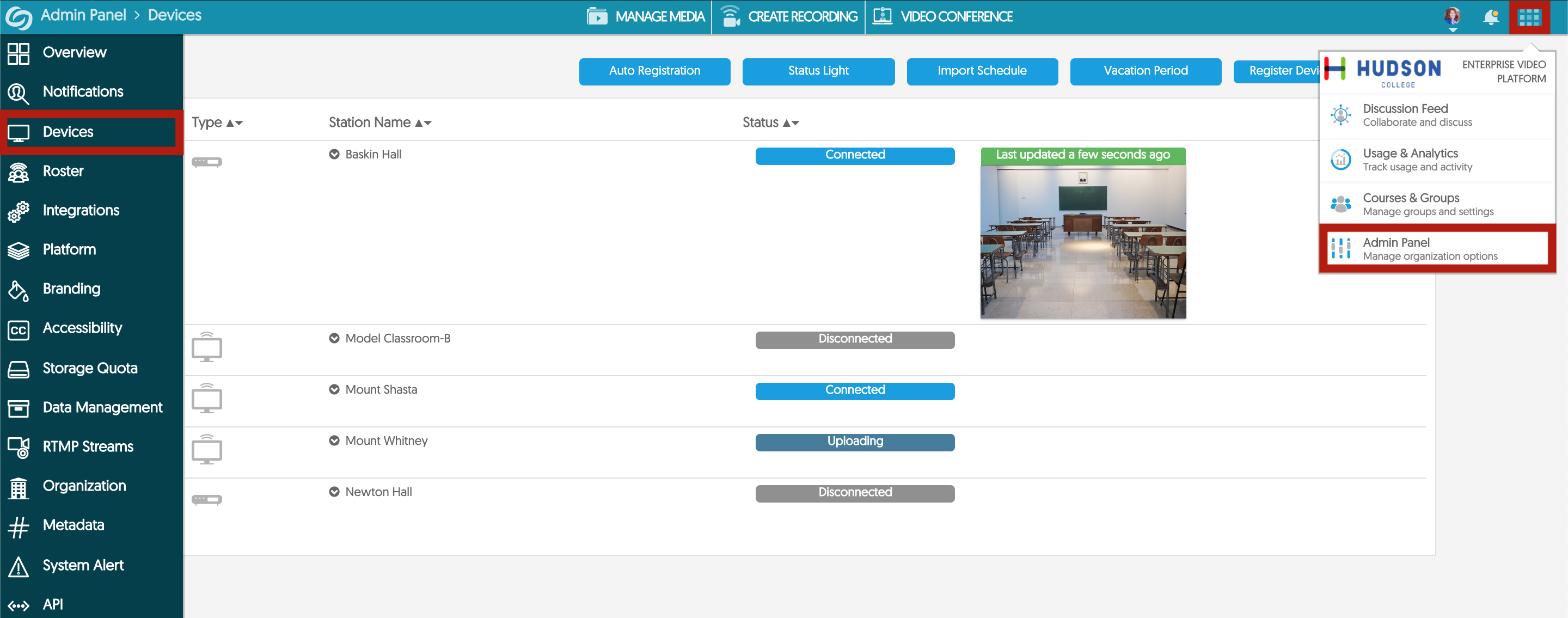 Creating a One-time or Recurring Schedule for the Hardware Hub – YuJa