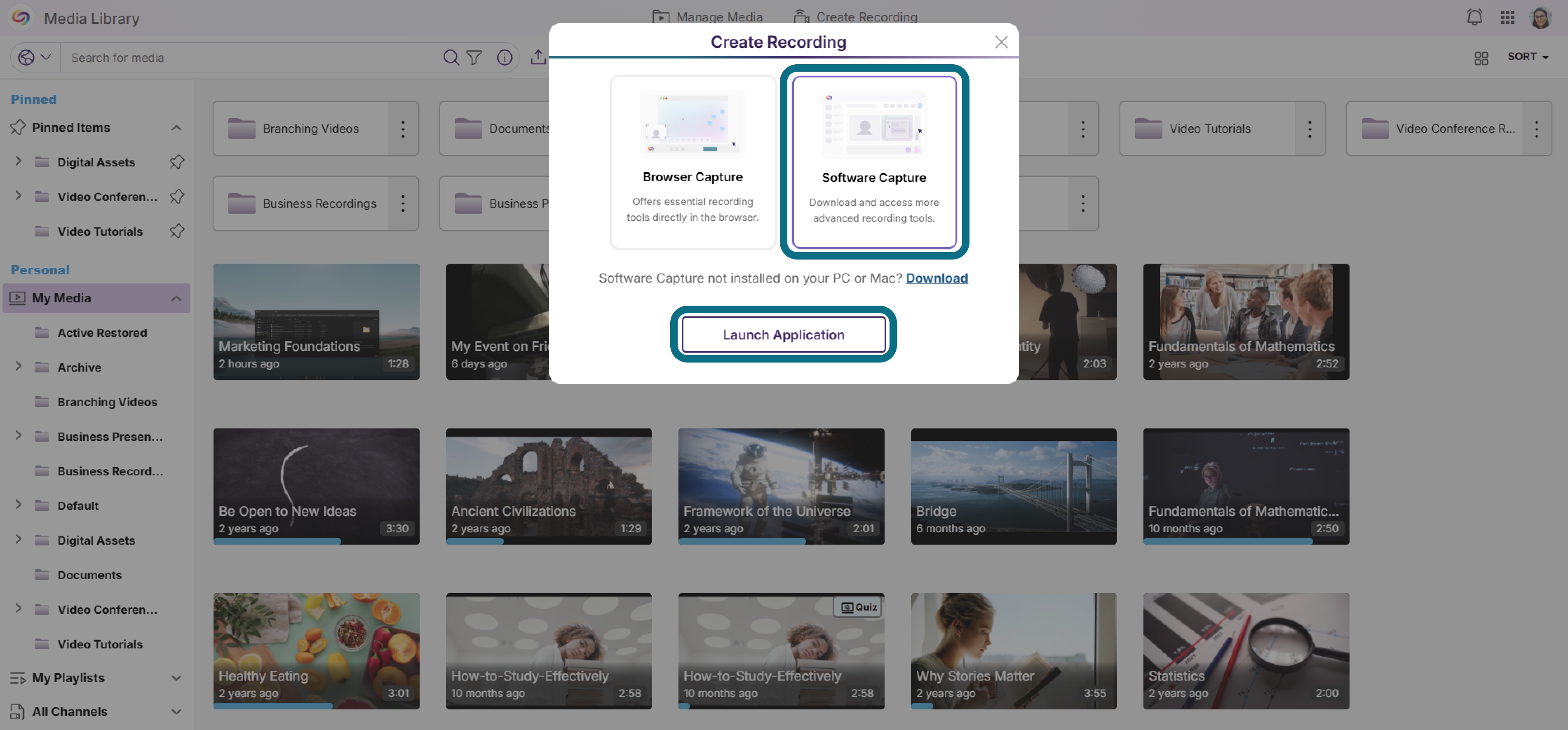 Creating a Recording with Software Capture for PC – YuJa Help Center