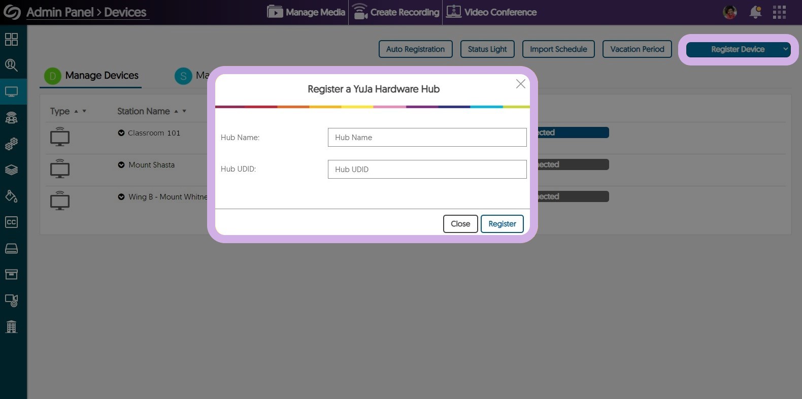 Setting Up the RCS-550 Hardware Hub – YuJa Help Center